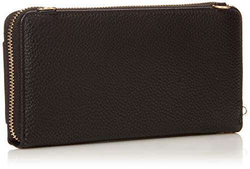 Amazon Essentials Wristlet Wallet with Cell Phone Holder Crossbody Bags Purse for Women Black