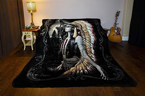 DGA Licensed Queen Size Blanket, Original American, Monroe (Essence)
