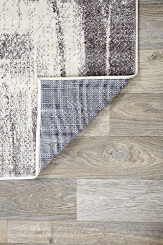 Rugshop Contemporary Modern Abstract Area Rug 5' x 7' Gold