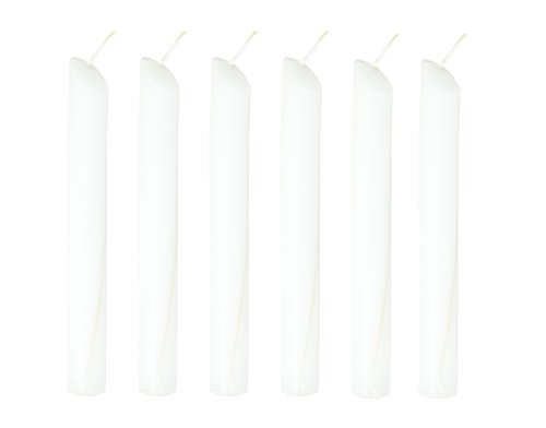 Solid Color Drip Candle with 30 Minutes Operating Time, Unscented Dripping Candles for Wine Bottles, Decor for Wedding, Event & Party, 6 Pack, White
