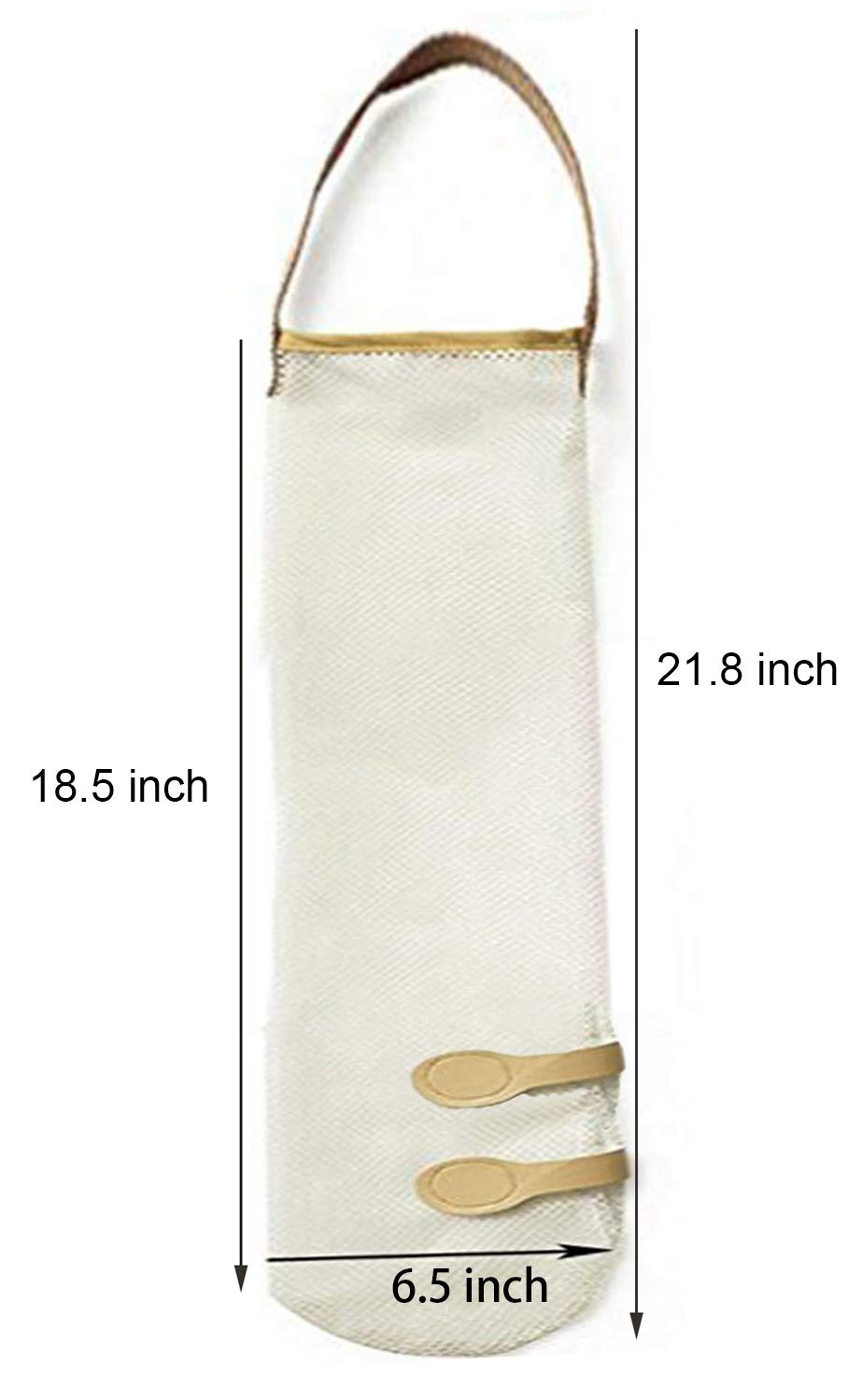 AHYUAN Hanging Mesh Storage Bags 5 Pack Onion Bags Mesh Garlic Net Bags Potatoes Bags Long and Large Reusable Net Storage Produce Bags for Fruit Veggies Garbage Bag for Home RV Camper Storage