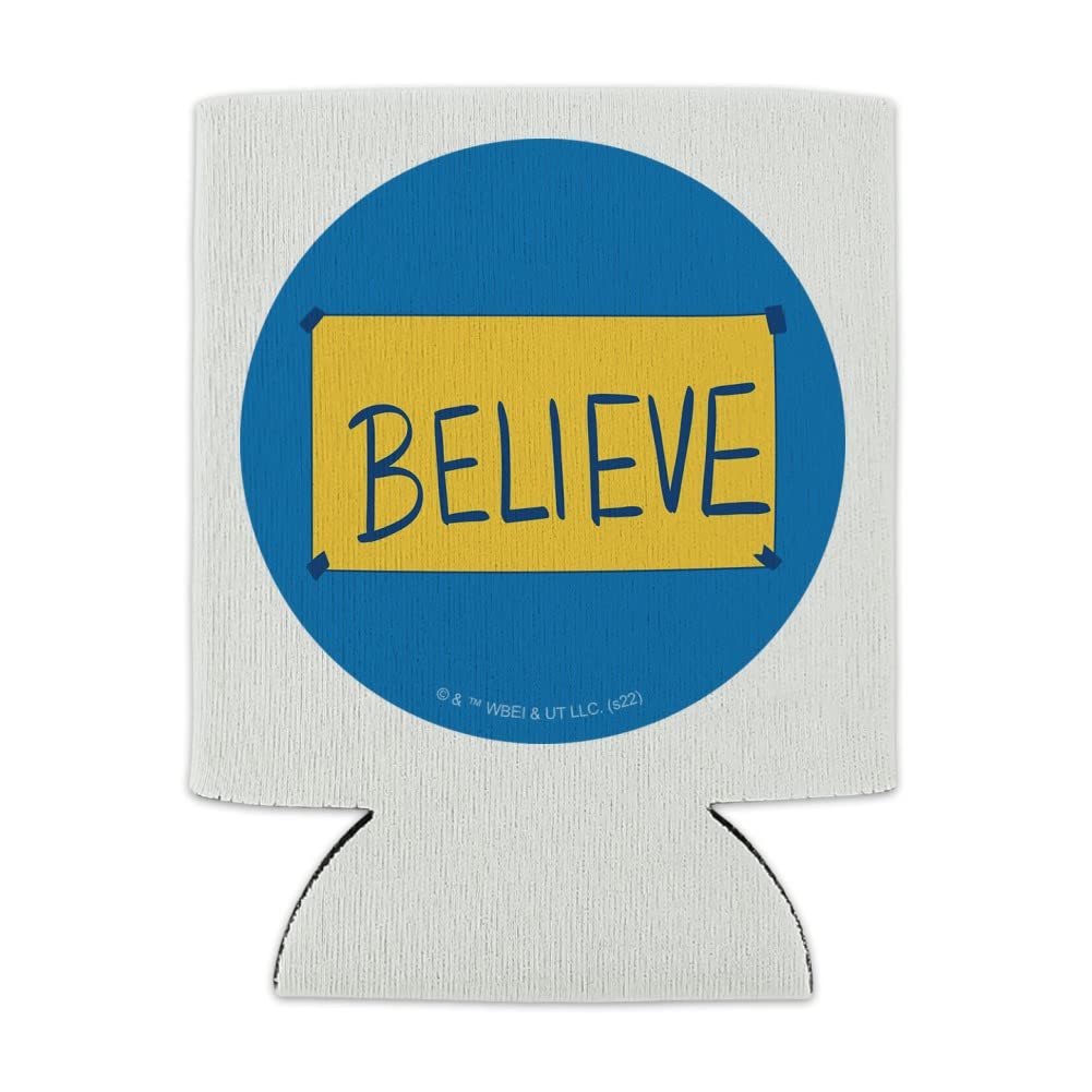 Ted Lasso Believe Can Cooler - Drink Sleeve Hugger Collapsible Insulator - Beverage Insulated Holder