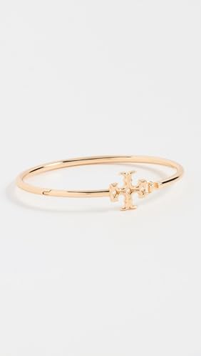 Tory Burch Women's Eleanor Hinged Cuff, Tory Gold, One Size