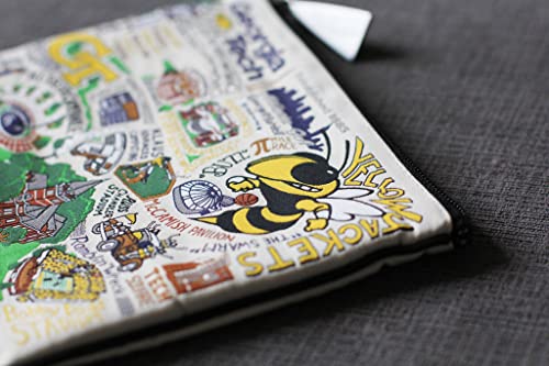Catstudio Georgia Tech Collegiate Zipper Pouch Purse | Holds Your Phone, Coins, Pencils, Makeup, Dog Treats, & Tech Tools