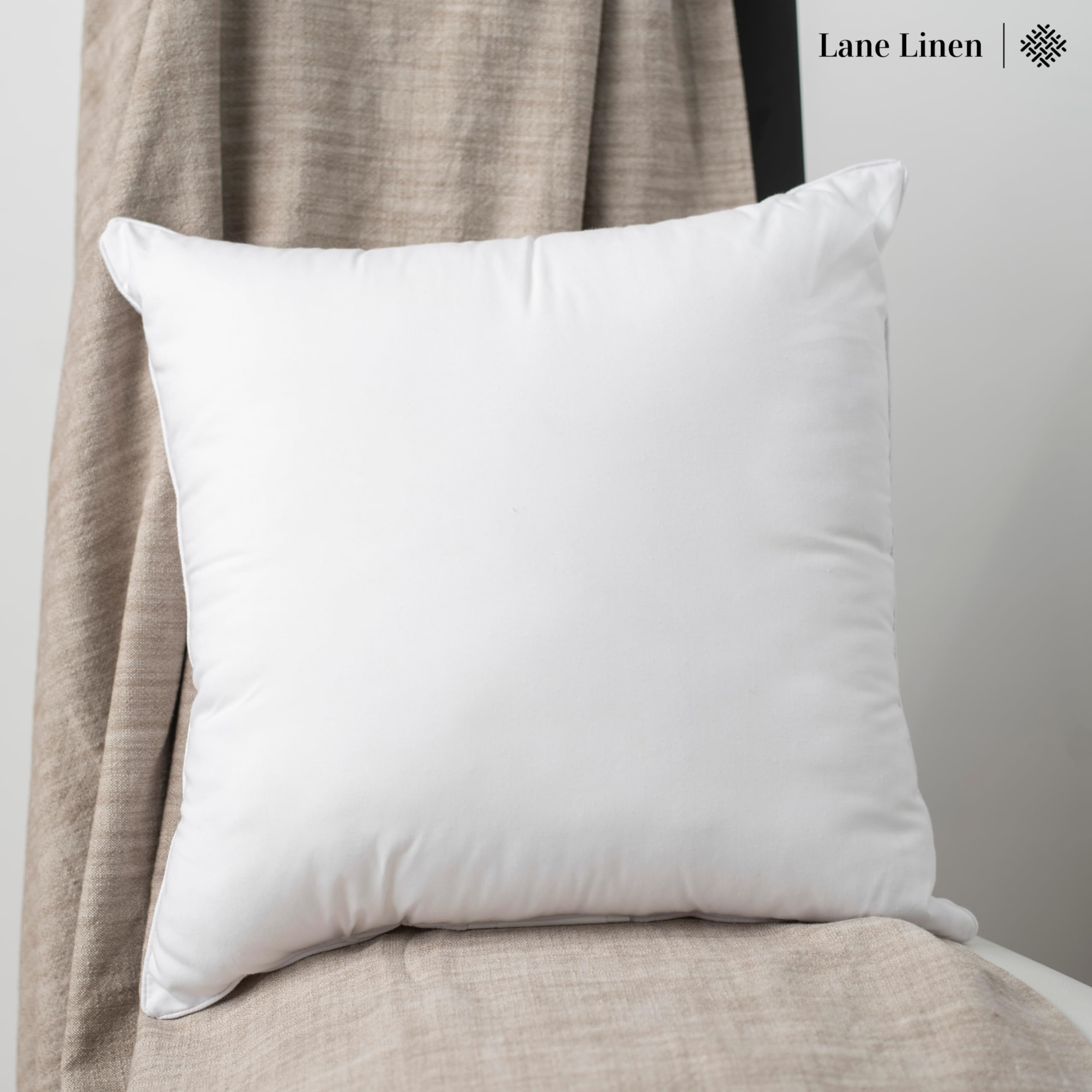 18x18 Pillow Inserts Pack of 4 - White Throw Pillows, Throw Pillow Inserts for Decorative Pillow Covers, Throw Pillows for Bed, Couch Pillows for Living Room, Throw Pillows for Couch, Fluffy Pillows