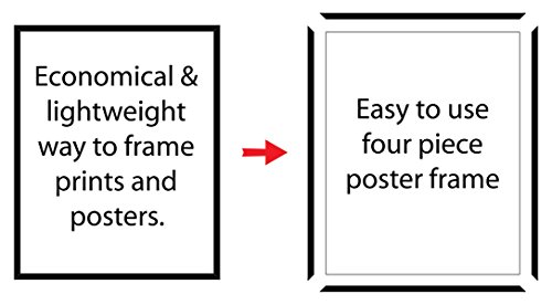 MCS Original Poster Frame, 22 x 28 Inch, Black, Set of 2