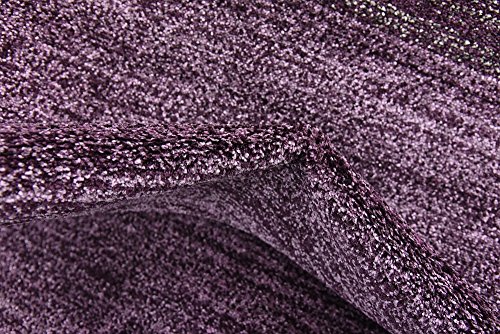 Unique Loom Del Mar Collection Area Rug-Transitional Inspired with Modern Contemporary Design, 3' 3 x 5' 3 Rectangular, Violet/Ivory