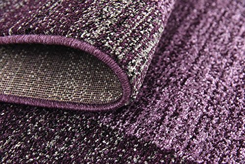 Unique Loom Del Mar Collection Area Rug-Transitional Inspired with Modern Contemporary Design, 3' 3 x 5' 3 Rectangular, Violet/Ivory