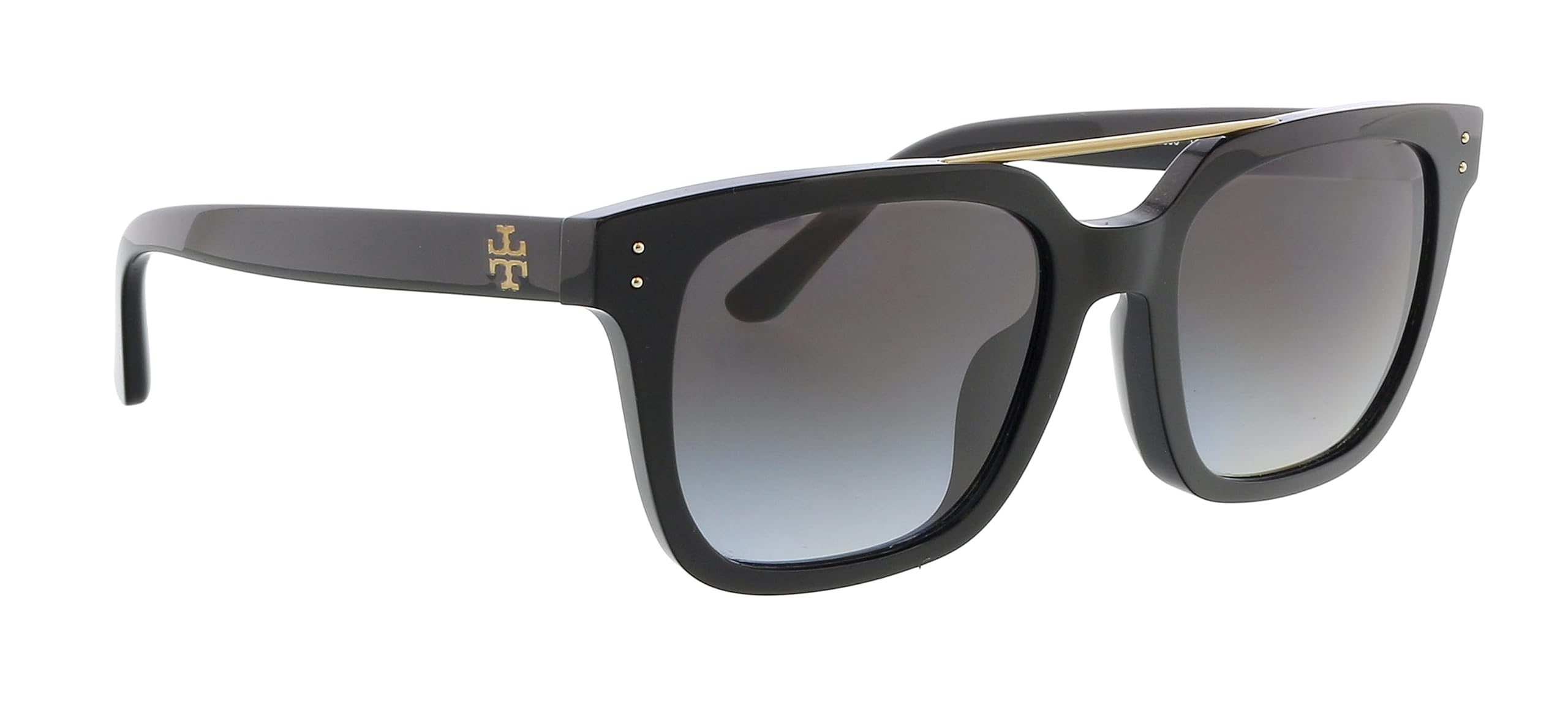 Tory Burch TY7166U 1326/8G Sunglasses Women's Black/Grey Gradient Lenses 52mm