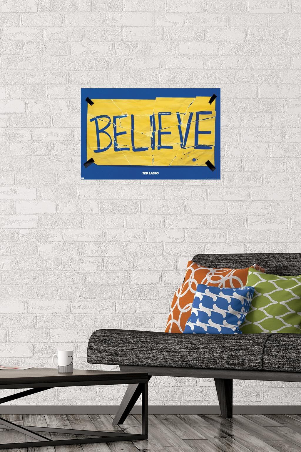 Trends International Ted Lasso - Torn Believe Wall Poster, 22.4L x 14.7W, Premium Unframed Version
