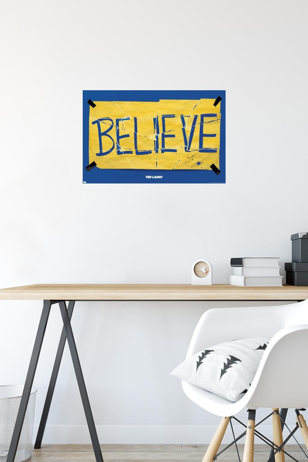 Trends International Ted Lasso - Torn Believe Wall Poster, 22.4L x 14.7W, Premium Unframed Version