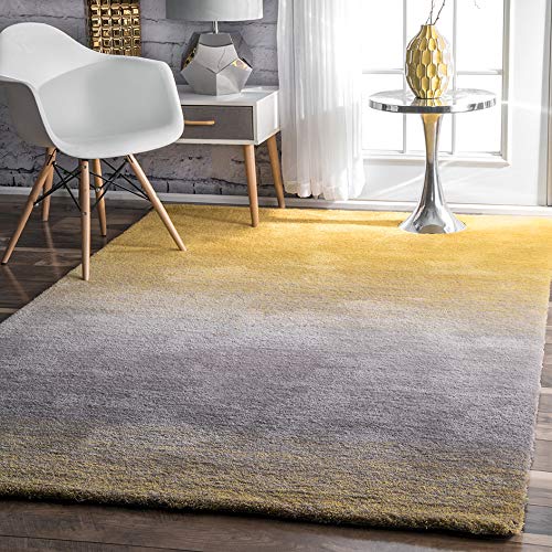 nuLOOM Ana Ombre Shag Area Rug, 5' x 8', Yellow