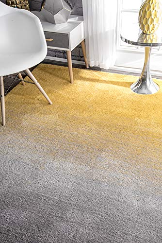 nuLOOM Ana Ombre Shag Area Rug, 5' x 8', Yellow