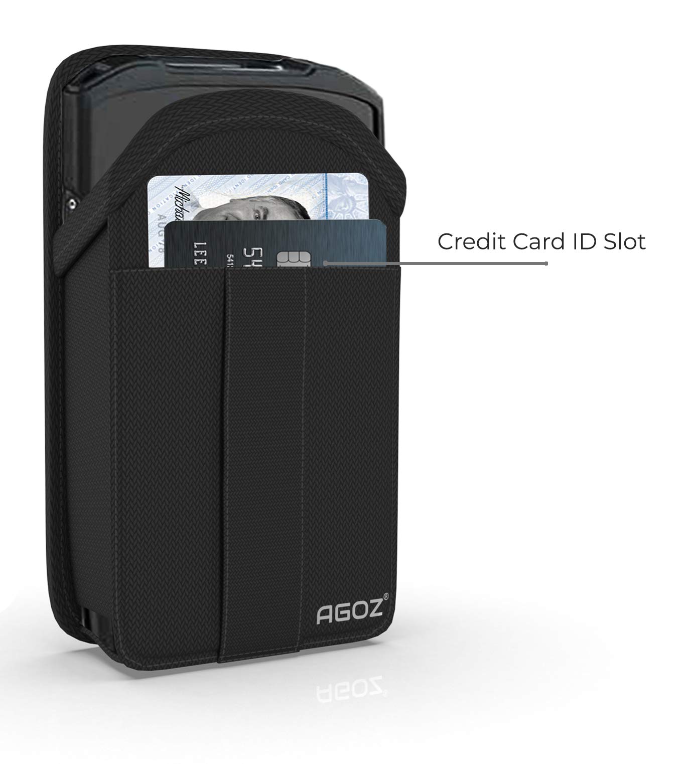 Agoz Zebra TC51 TC56 Scanner Holster, Rugged Carrying Case Pouch for Zebra TC51 TC52 TC56 TC57 TC20 TC21 TC25 TC26 MC40 MC45 Handheld Barcode Touch Mobile Computer,Cover with Metal Clip & Belt Loops