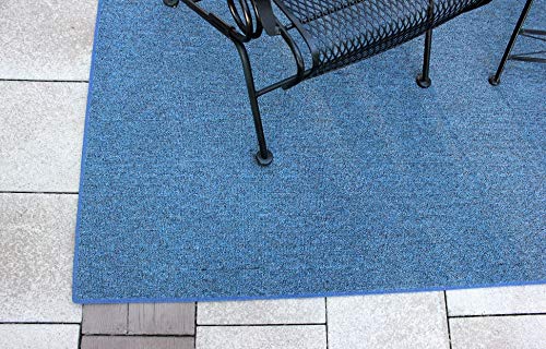 KOECKRITZ 2.5'X9' Runner - Cobalt - Indoor/Outdoor Area Rug Carpet, Runners & Stair Treads with a Premium Nylon Fabric Finished Edges