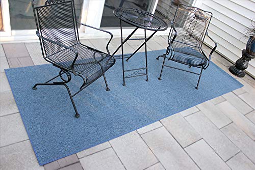 KOECKRITZ 2.5'X9' Runner - Cobalt - Indoor/Outdoor Area Rug Carpet, Runners & Stair Treads with a Premium Nylon Fabric Finished Edges