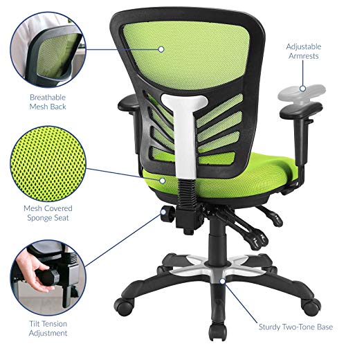 Modway Articulate Ergonomic Mesh Office Chair in Green
