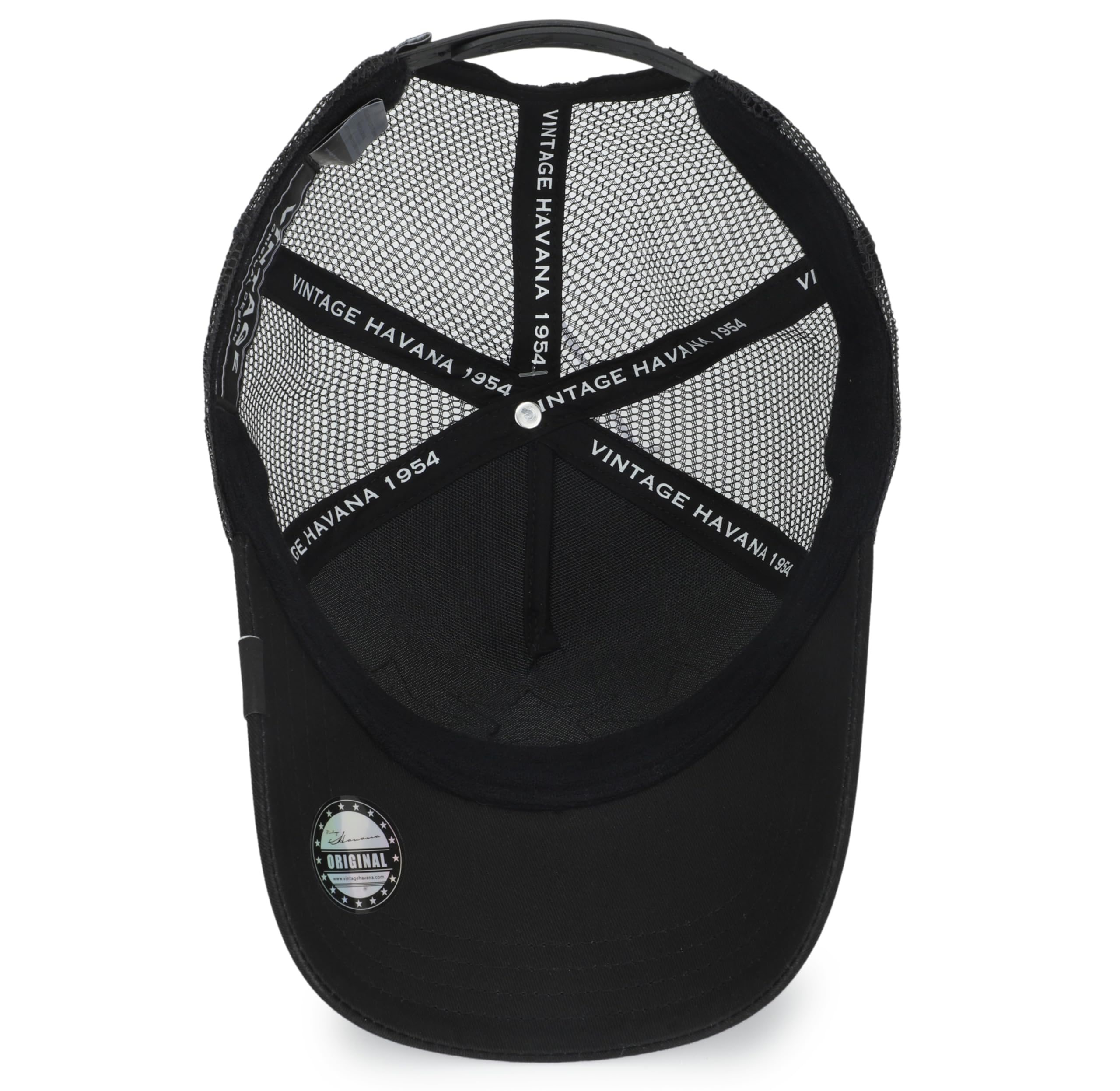 VINTAGE HAVANA Black 3 Star Trucker Hat Glitter Stars Adjustable Snapback One Size Fits Most Womens Baseball Caps