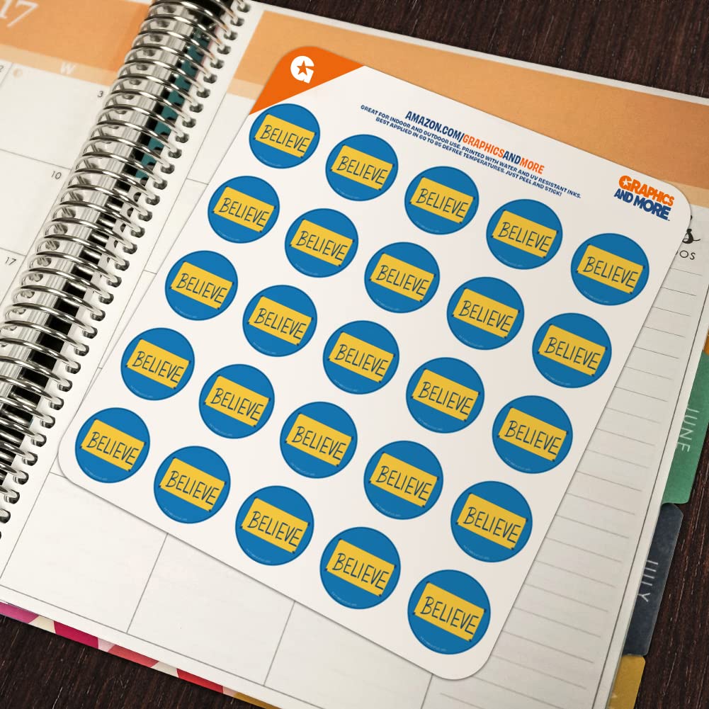 Ted Lasso Believe 1" Planner Calendar Scrapbooking Crafting Clear Stickers