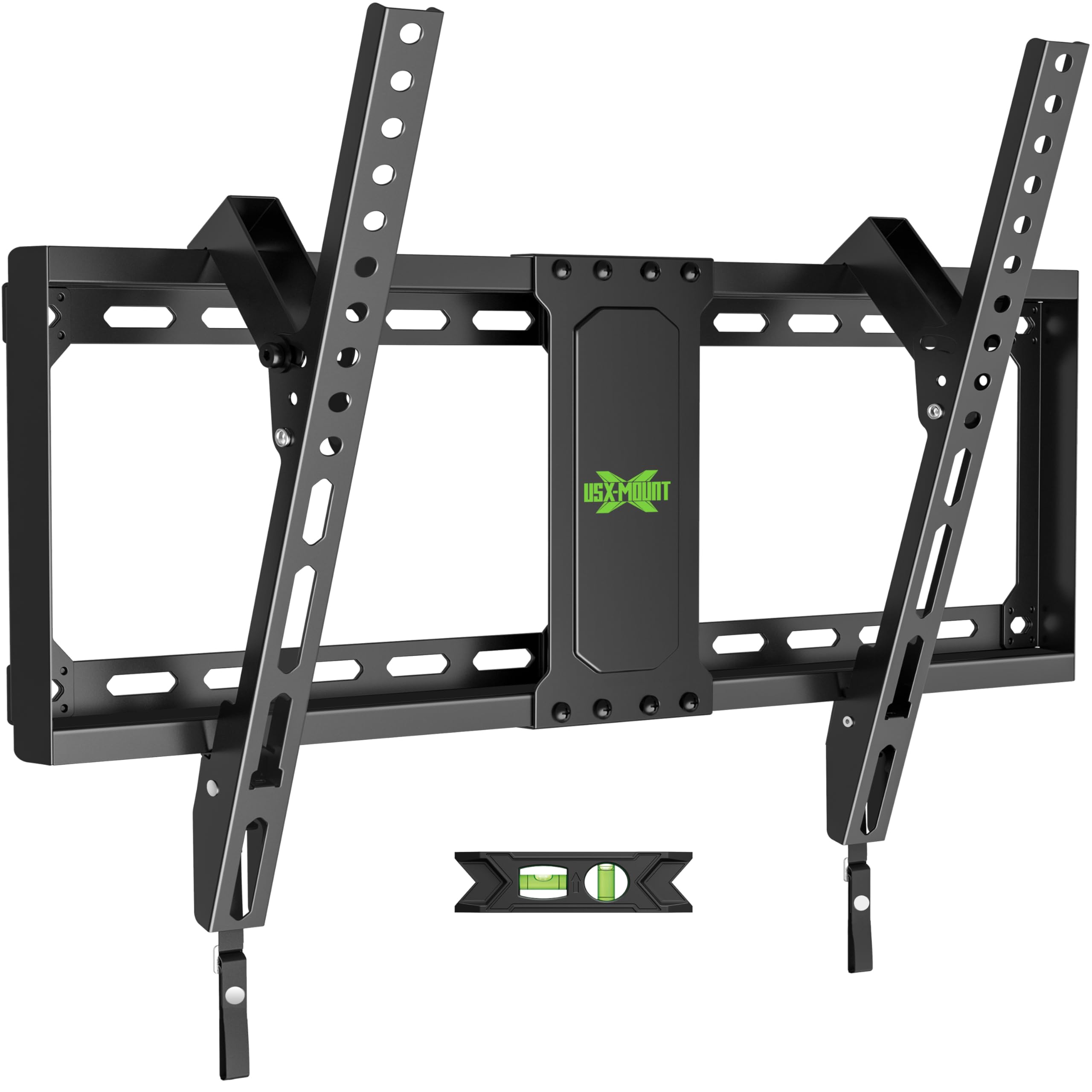 USX MOUNT TV Wall Mount Tilting Brackets for Most 37"-90" Flat Curved Screen TVs, Wall Mount TV Bracket with Max VESA 600x400mm, Weight Capacity 132lbs, Low Profile Space Saving for 16", 24" Stud