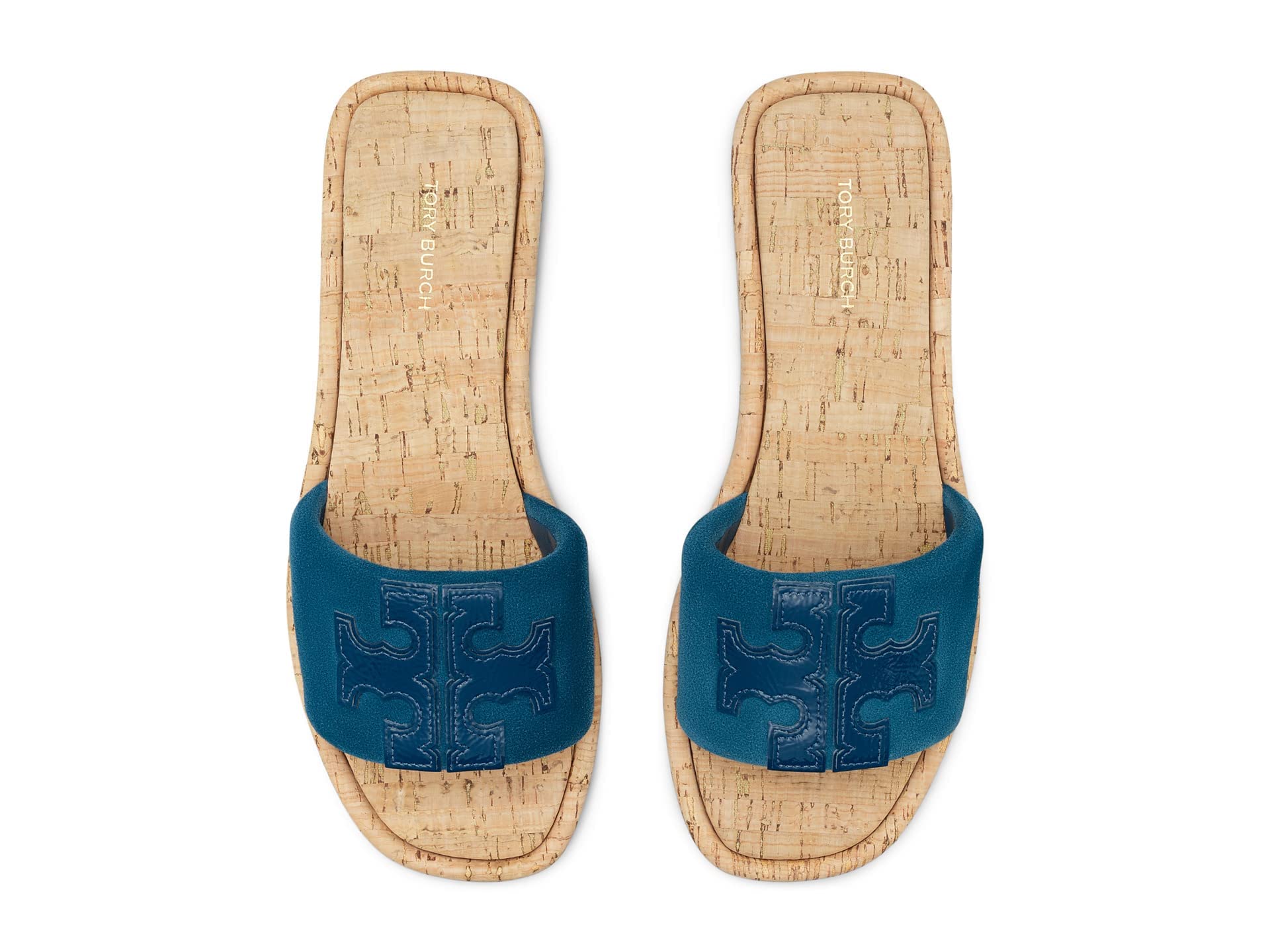 Tory Burch Double T Sport Slide Summer Jeans 9 M