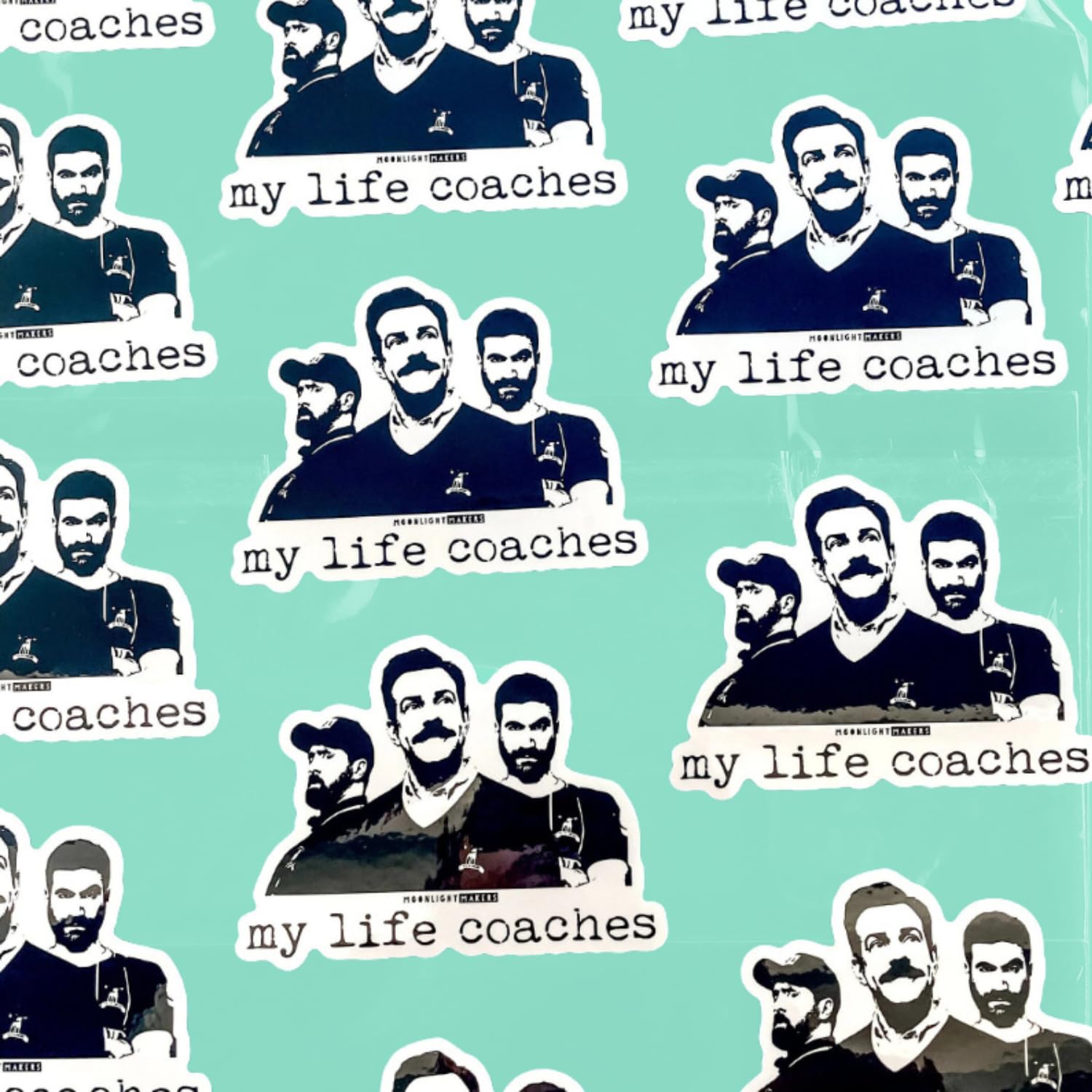 Funny Die Cut Bumper Stickers, Car Art, Bike Vinyl, Weatherproof (My Life Coaches)