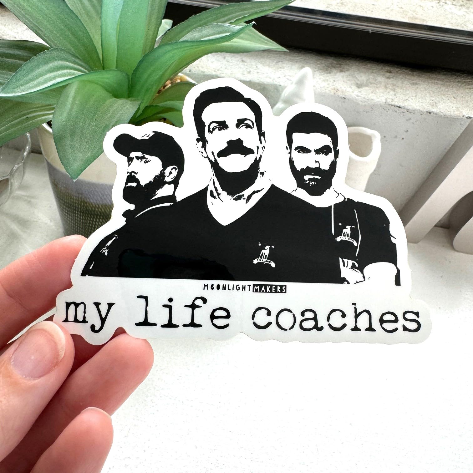 Funny Die Cut Bumper Stickers, Car Art, Bike Vinyl, Weatherproof (My Life Coaches)