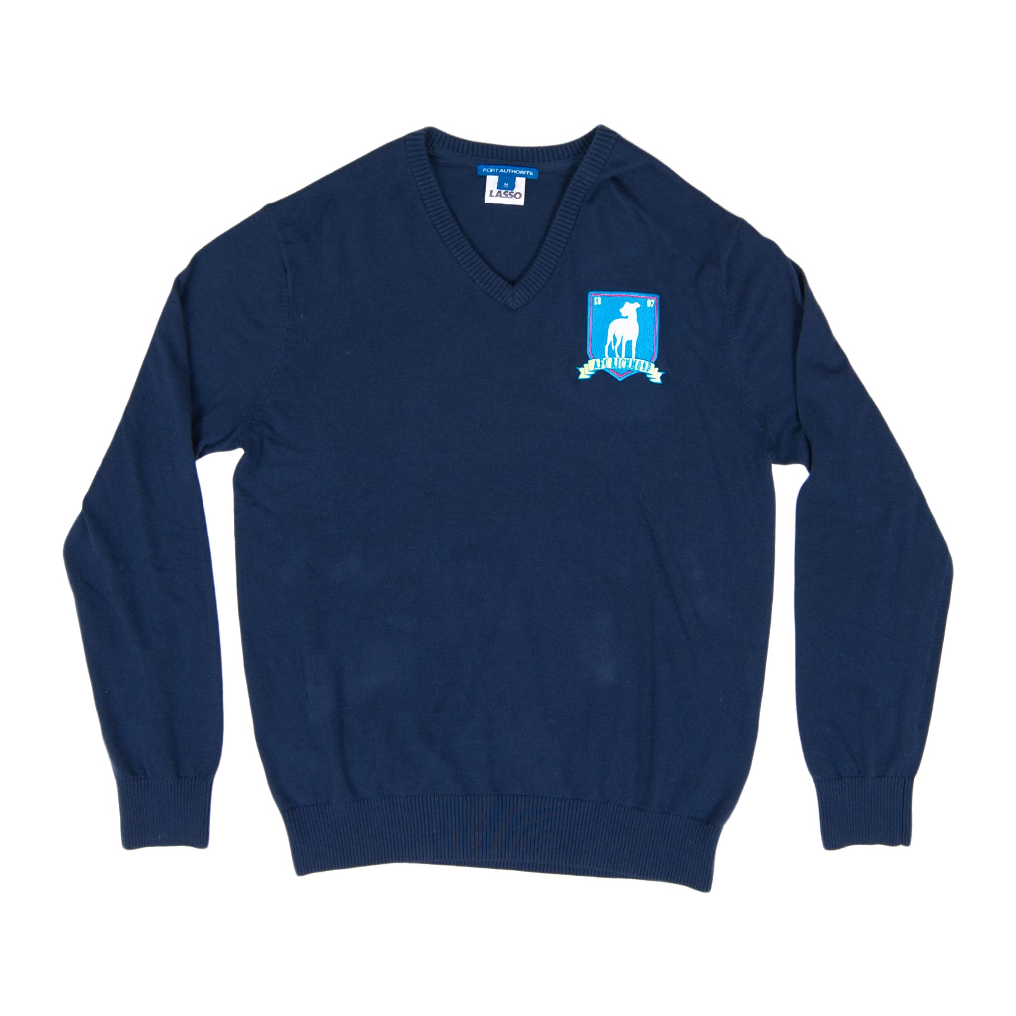 Ripple Junction Ted Lasso Coach AFC Richmond Sweater Costume Long-Sleeve Sweatshirts for Cosplay & Halloween Blue