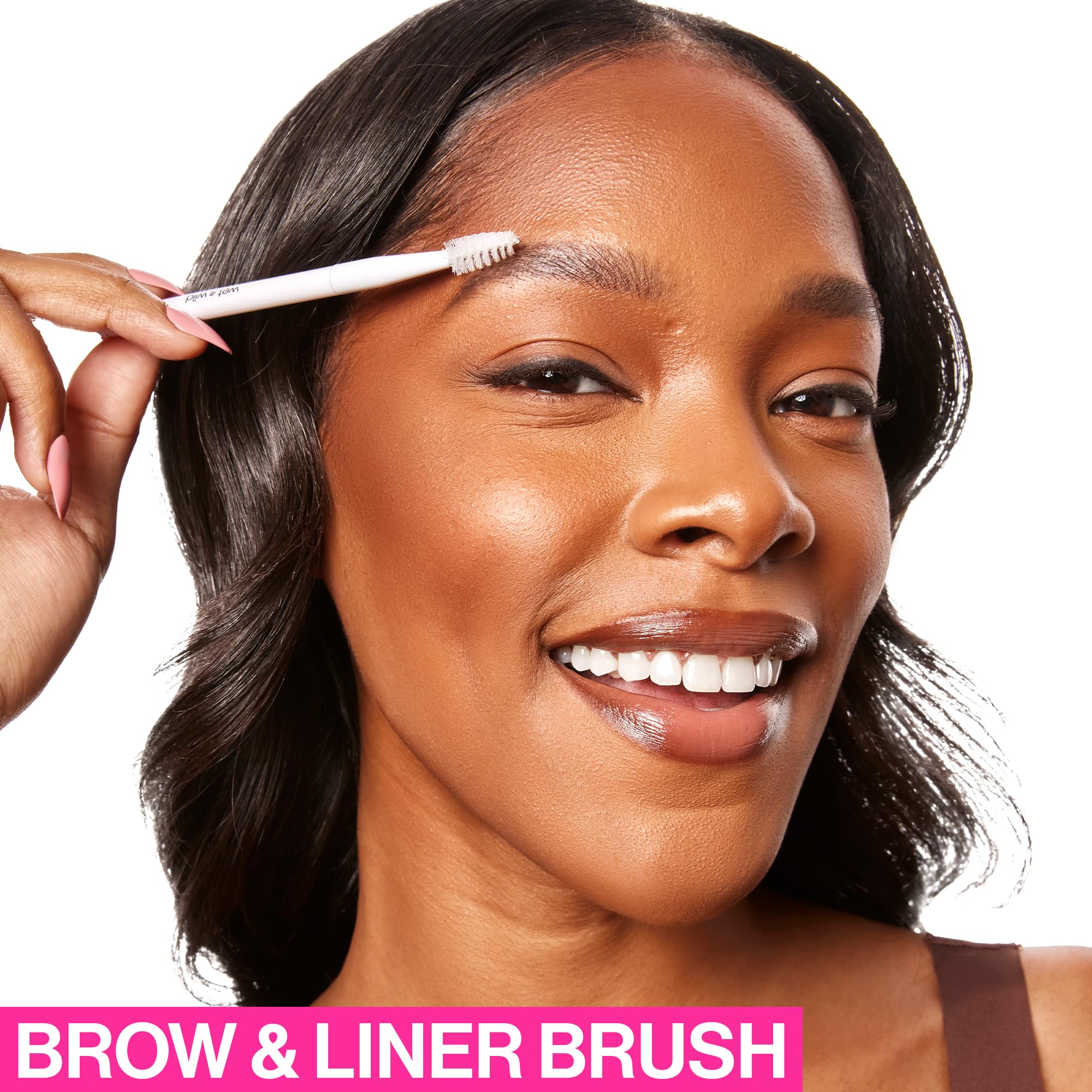 wet n wild Essential Makeup Brush| Brow & Liner Brush| Flat Angled Liner Brush| Ultra-Thin Precision| Soft Fibers