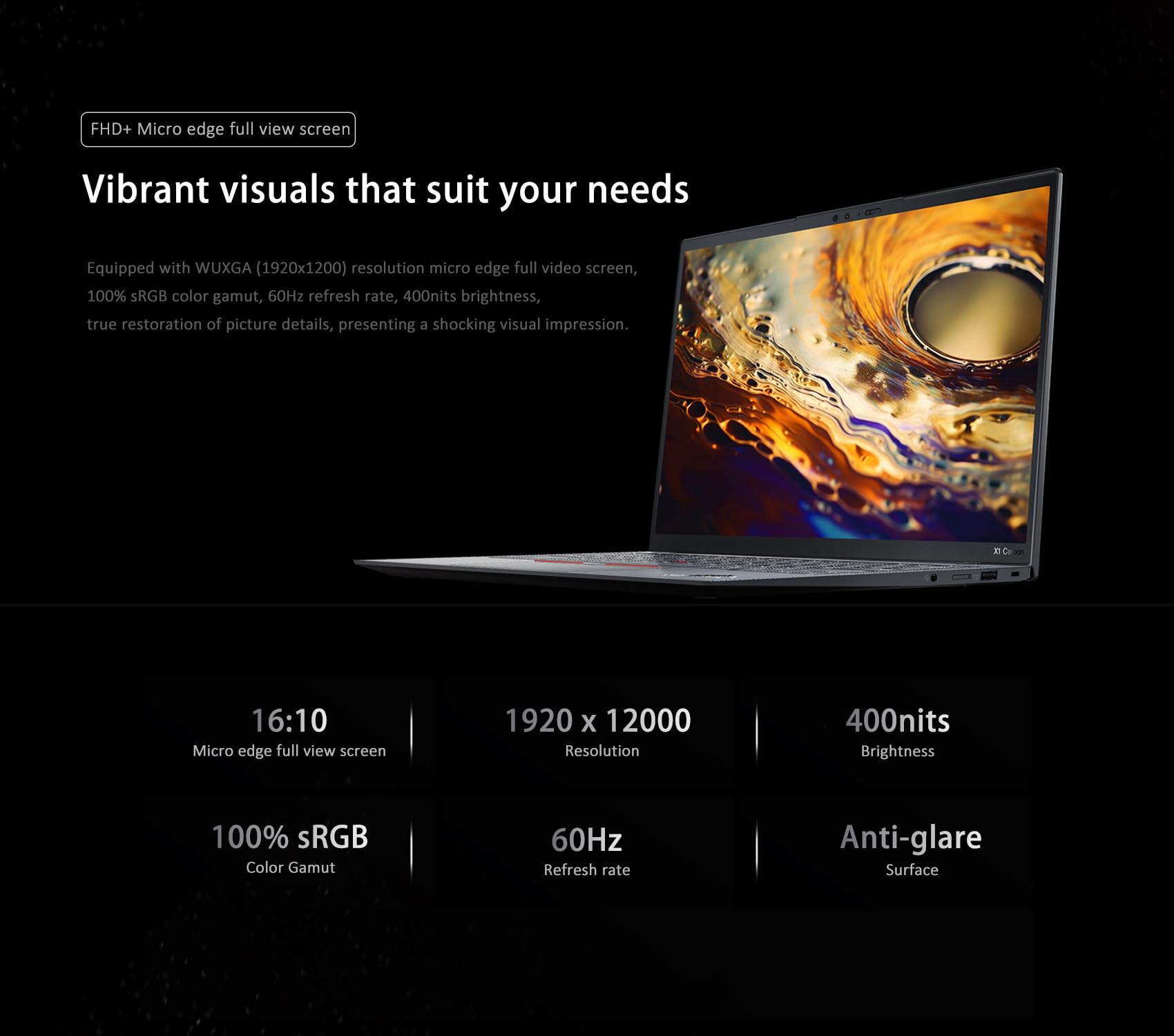 Lenovo ThinkPad X1 Carbon Gen 9 14" FHD+ (Intel 4-Core i7-1185G7 vPro, 32GB RAM, 1TB SSD) Business Laptop, Thunderbolt 4, Backlit, Fingerprint, 3-Year Warranty, Webcam, Wi-Fi 6, IST Cable, Win 11 Pro