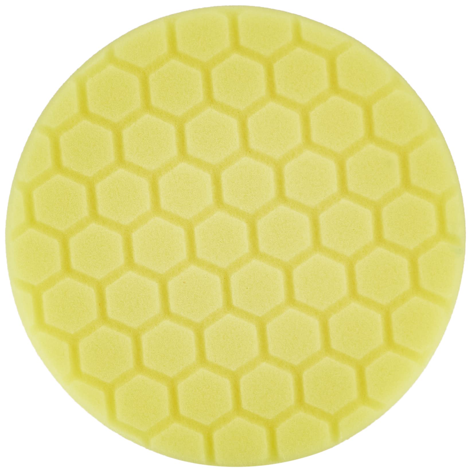 Chemical Guys BUFX_101_HEX Hex-Logic Self-Centered Heavy Cutting Pad, Yellow (7.5 Inch Fits 7 Inch Backing Plate)