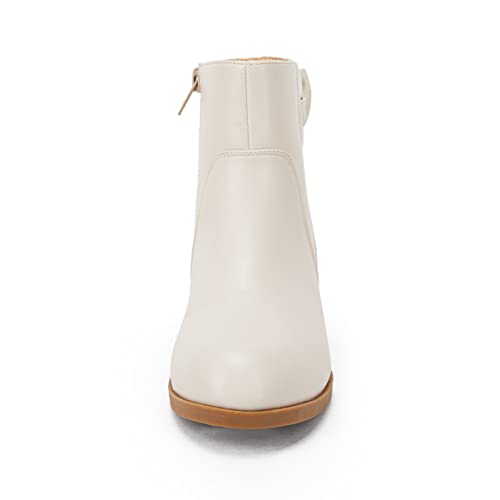 Girls Ankle Boots Glitter Back Bowknot Stacked Low Heel Platform Non Slip Side Zipper Dress Cute Booties