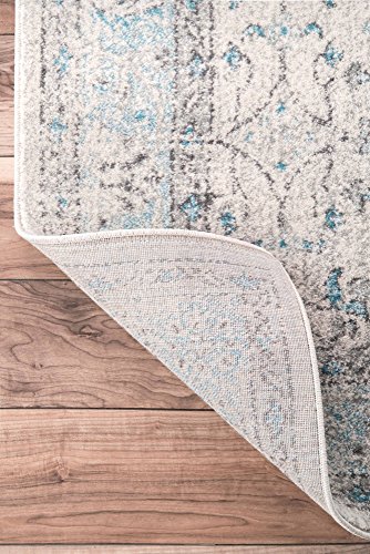nuLOOM Vintage Rio Area Rug, 8 ft x 10 ft, Aqua