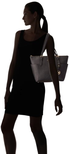 Michael Kors Women's Jet Set Item East/West Trapeze Tote-Black, One Size