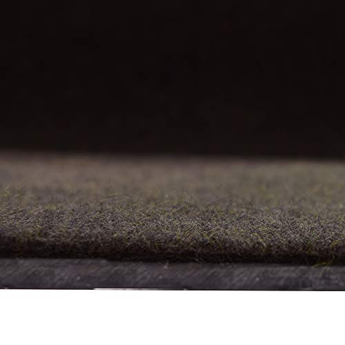iCustomRug Heavy Duty Interior/Exterior Waterproof Utility Plush Pile Vinyl Back Runner,Mats,Area Rug, Non-Slip,70 Custom Sizes for Doorway,Balcony,Hallway,Commercial,Retail Space 4' X 9' Brown