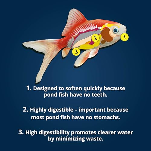 TetraPond Koi Vibrance Soft Sticks, Floating Pond Food, 2.42 Pounds