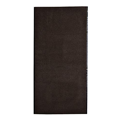 iCustomRug Heavy Duty Interior/Exterior Waterproof Utility Plush Pile Vinyl Back Runner,Mats,Area Rug, Non-Slip,70 Custom Sizes for Doorway,Balcony,Hallway,Commercial,Retail Space 4' X 9' Brown