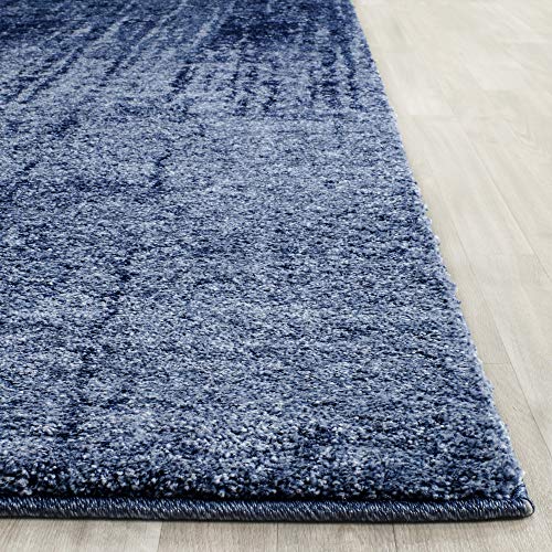 SAFAVIEH Retro Collection 8' x 10' Black / Light Grey RET2770 Modern Abstract Non-Shedding Living Room Bedroom Dining Home Office Area Rug