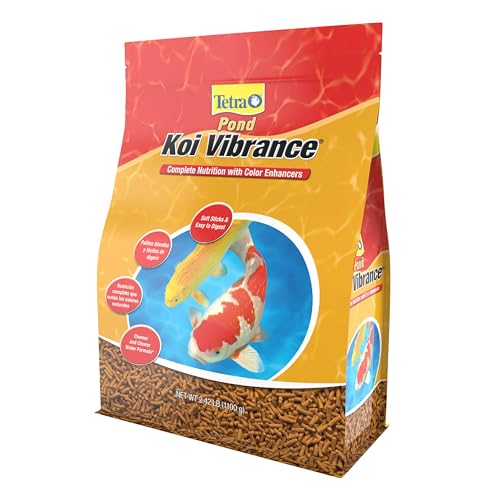 TetraPond Koi Vibrance Soft Sticks, Floating Pond Food, 2.42 Pounds