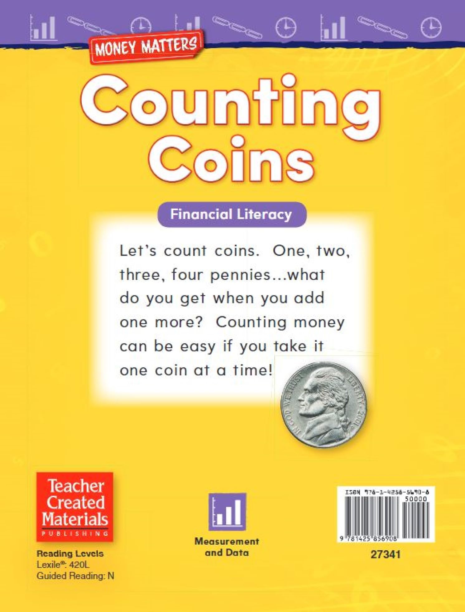 Teacher Created Materials 27341 Money MATTERS: Counting Coins: Financial LITERACY (Money Matters: Mathematics in the Real World)
