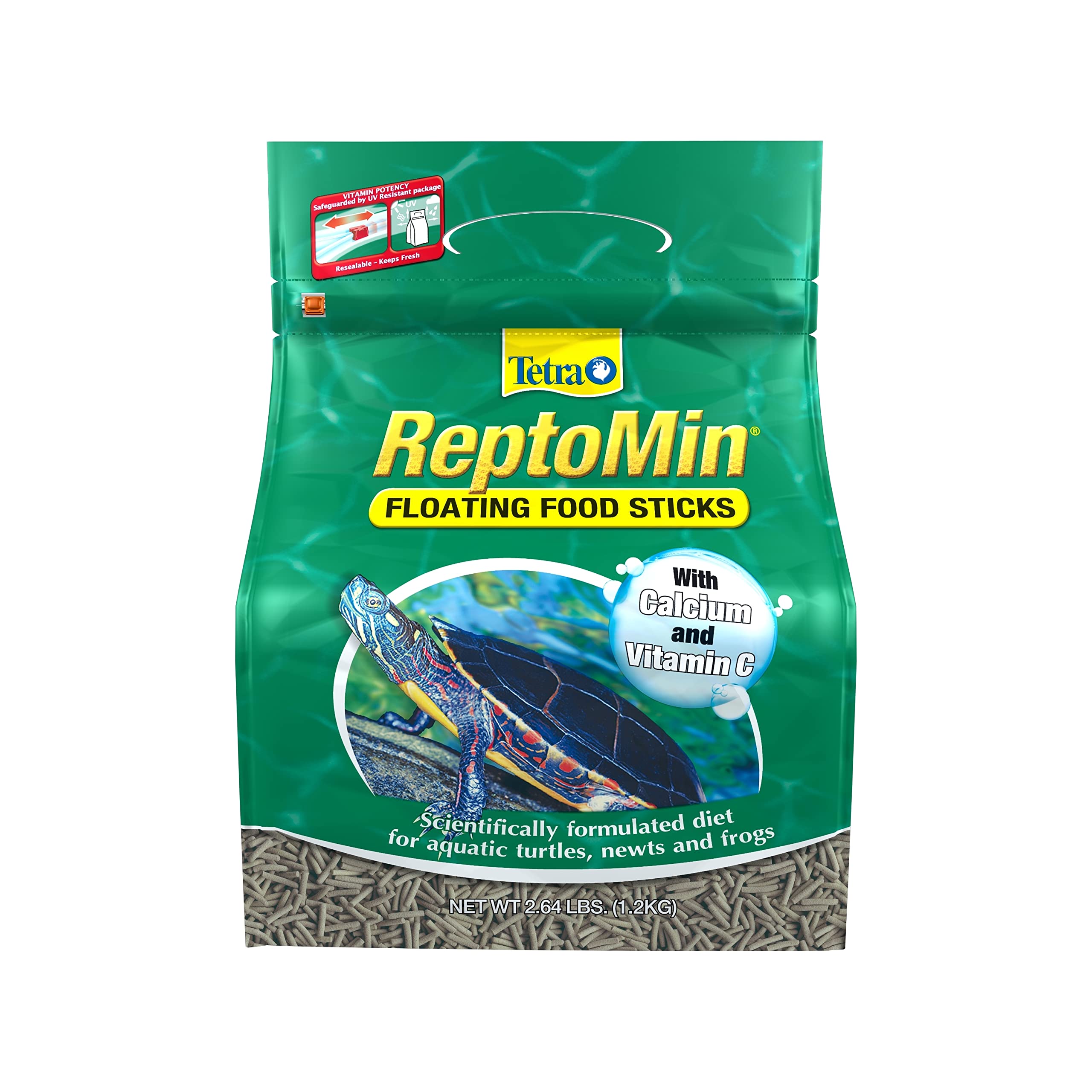 Tetra ReptoMin Floating Turtle Food and Fluker Labs Aquatic Turtle Treats