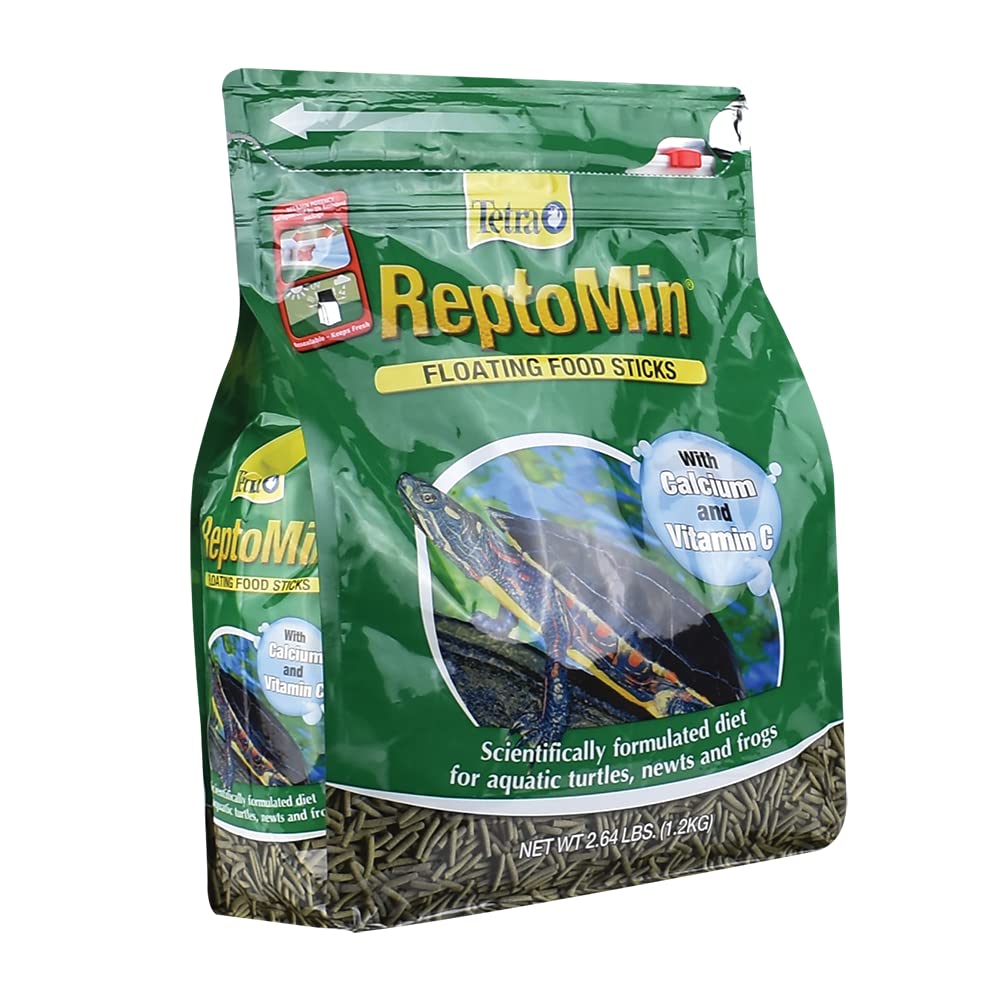 Tetra ReptoMin Floating Turtle Food and Fluker Labs Aquatic Turtle Treats