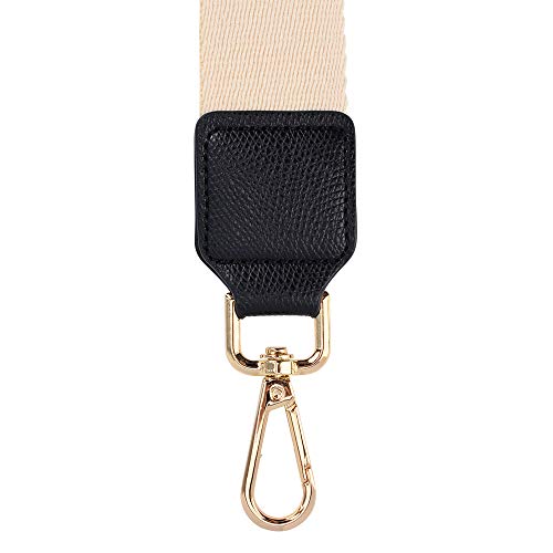 Bag/Purse Strap Replacement Crossbody Shoulder For Women Adjustable Jacquard Woven Guitar Strap Style (Apricot)