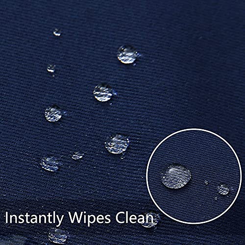 Obstal Rectangle Table Cloth, Oil-Proof Spill-Proof and Water Resistance Microfiber Tablecloth, Decorative Fabric Table Cover for Outdoor and Indoor Use (Navy Blue, 60 x 84 Inch)