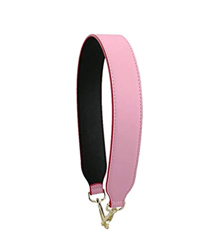 Simple Style Short Unadjustable Replacement Strap Handbags Strap Shoulder Strap PU Leather Strap for Handbags Purse Bag (Pink)