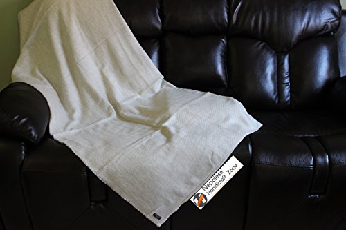 Himalayan Cashmere Throw,Natural Cashmere Blanket 54" x 108",Hand Made in Nepal