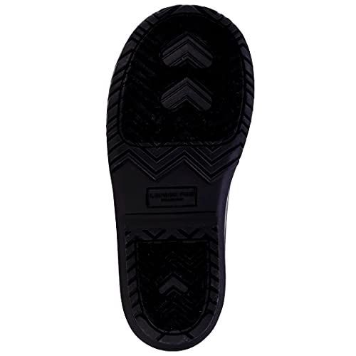 LONDON FOG Unisex Moorgate Cold Weather Warm Lined Snow Boot black ivory 3