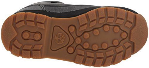 Timberland Unisex-Kid's Euro Hiker Shell Toe Fashion Boot, black full grain, 6.5 Medium US Big Kid