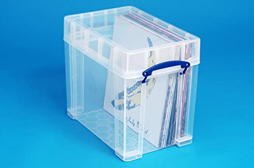 Really Useful Box Plastic Storage Box, Clear, 19 XL Litre (19CXL)