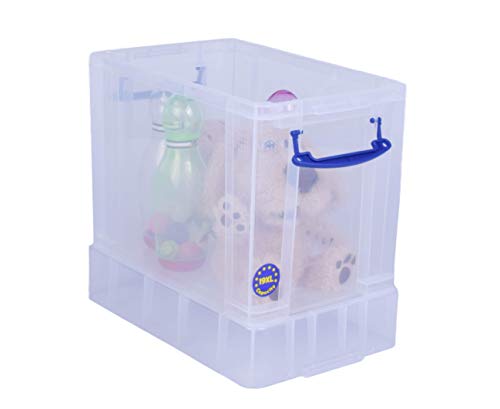 Really Useful Box Plastic Storage Box, Clear, 19 XL Litre (19CXL)